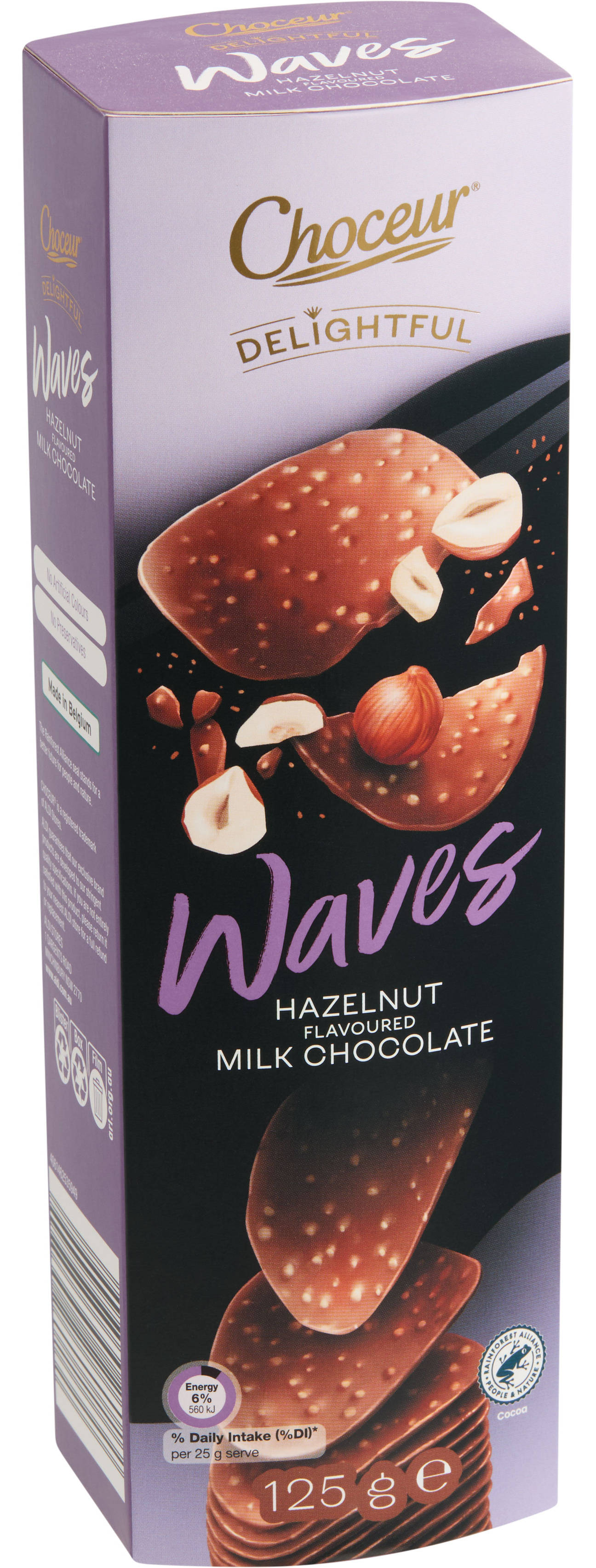 Delightful Chocolate Waves Hazelnut 125g